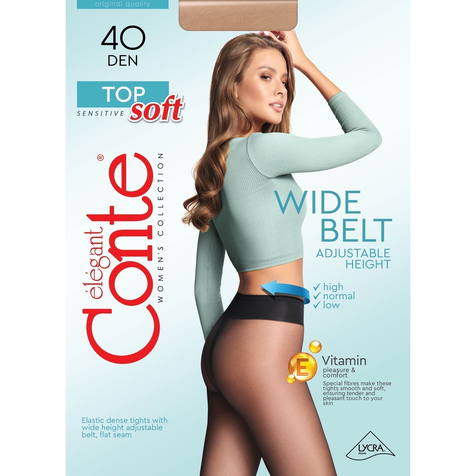 Колготки женские Conte TOP SOFT 40 серые 2