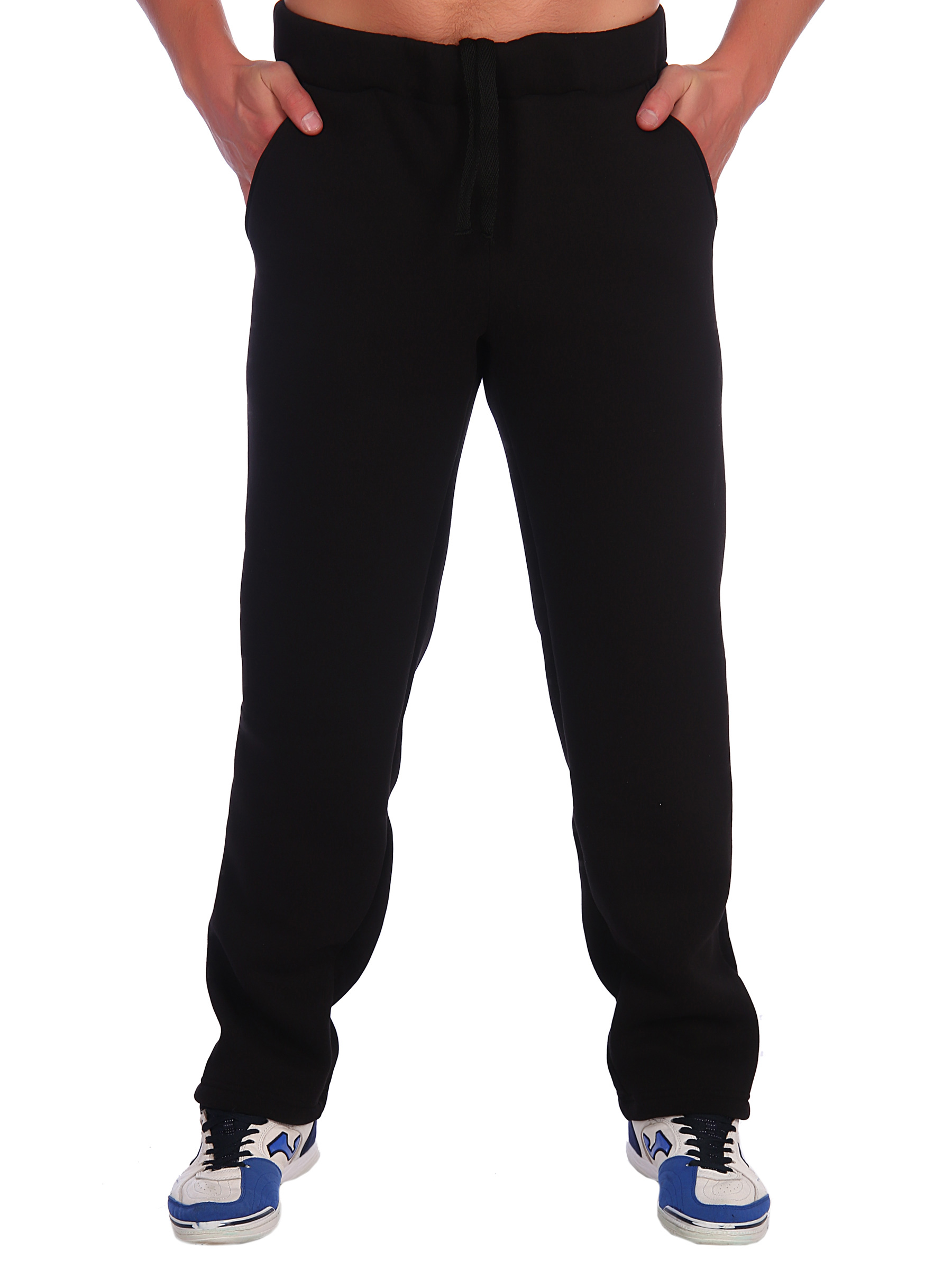 Спортивные брюки мужские ИвГрадТрикотаж Б168 Lackost черные 58 RU
