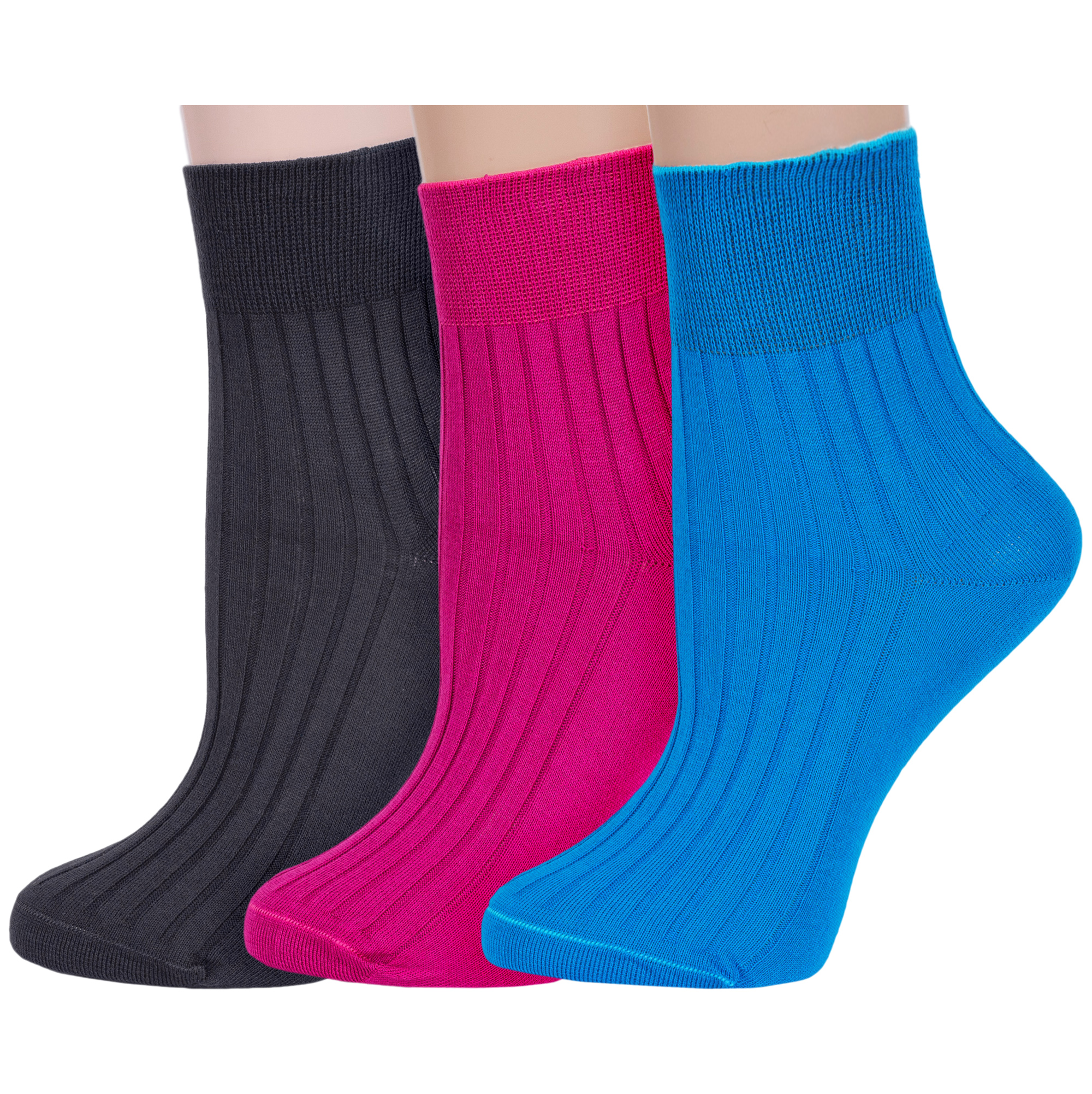 Комплект носков женских Rusocks 3-Ж3-11001 разноцветных 23
