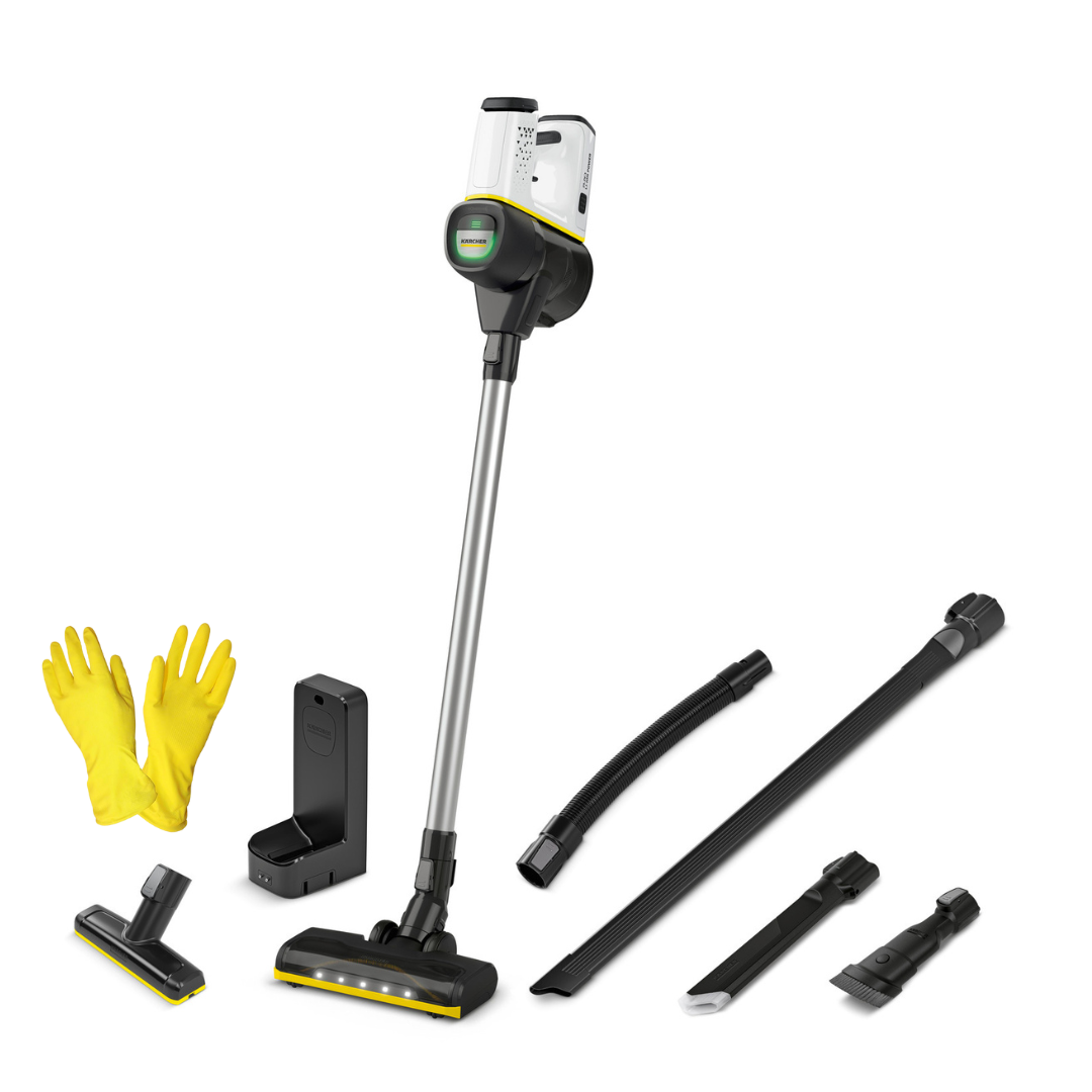 Пылесос Karcher VC 6 Pet+ латексные перчатки белый