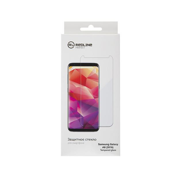 Защитное стекло для смартфона Red Line для Samsung Galaxy A8 (2016), tempered glass