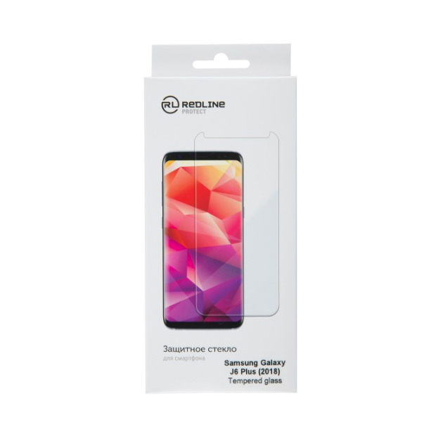 Защитное стекло для смартфона Red Line для Samsung Galaxy J6 Plus (2018), tempered glass