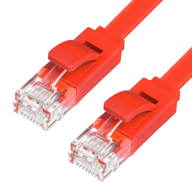 Кабель GCR RJ45-RJ45, M-M 10м Red (GCR-LNC624-10.0m)