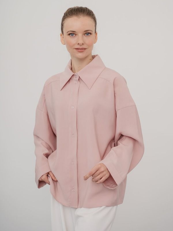 Рубашка женская Модный дом Виктории Тишиной Вари розовая M