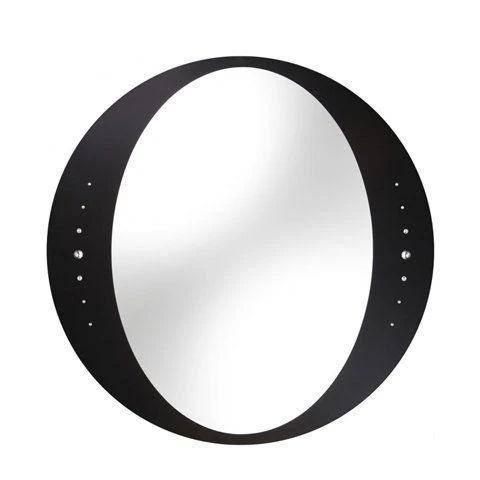 Зеркало Dubiel Vitrum Idea C (с окантовкой чёрного цвета и кристаллами)