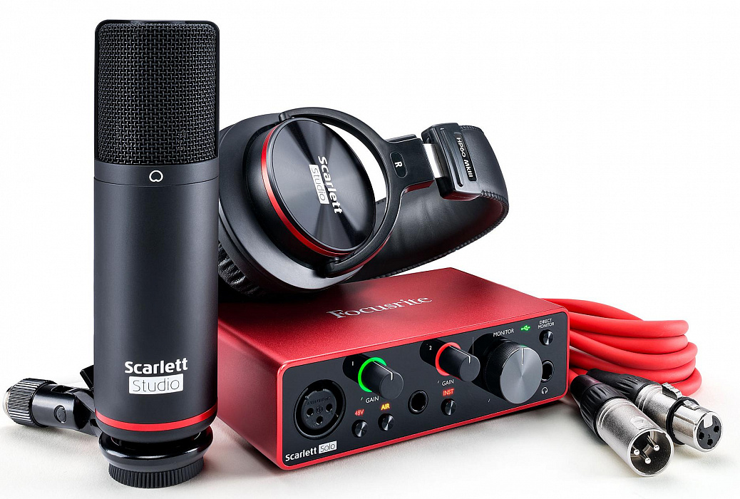 Аудиоинтерфейс Focusrite Scarlett Solo Studio 3rd Gen Red