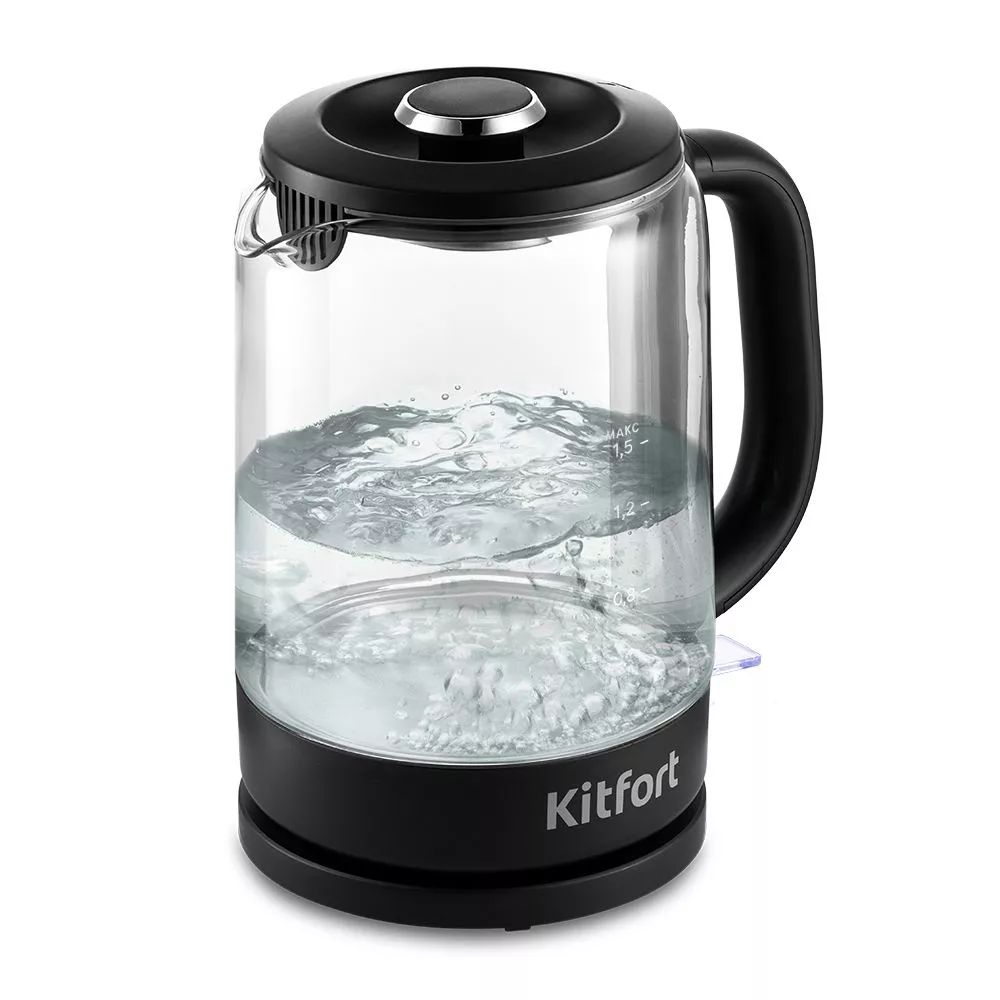 Чайник электрический KitFort КТ-6156, 2200Вт, черный
