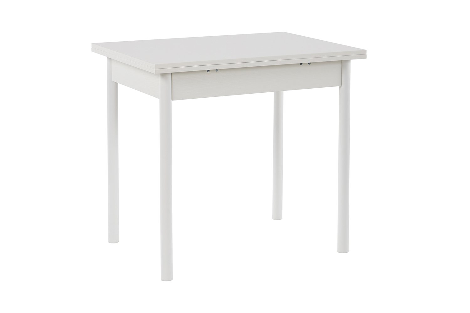 Родос Тип 2 стол с опорой d40 (Белый муар/Белый)