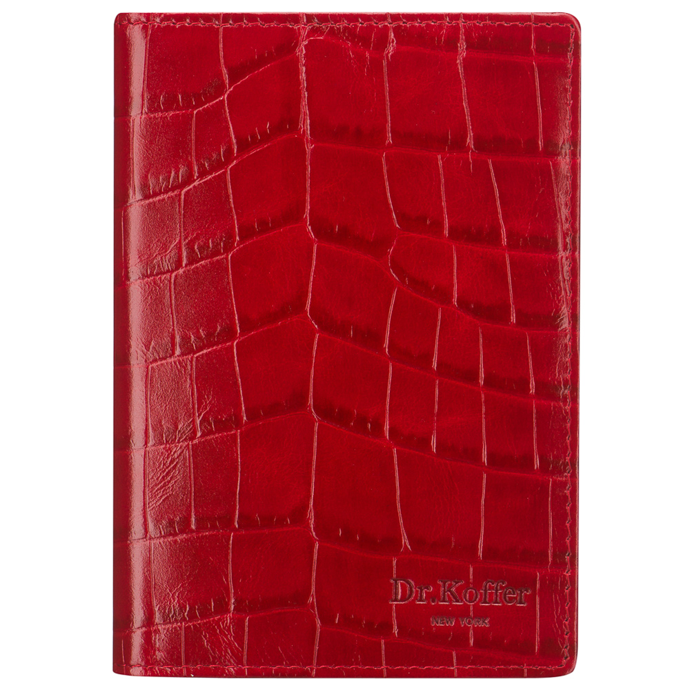 Обложка для паспорта Dr.Koffer X510130-201 красная