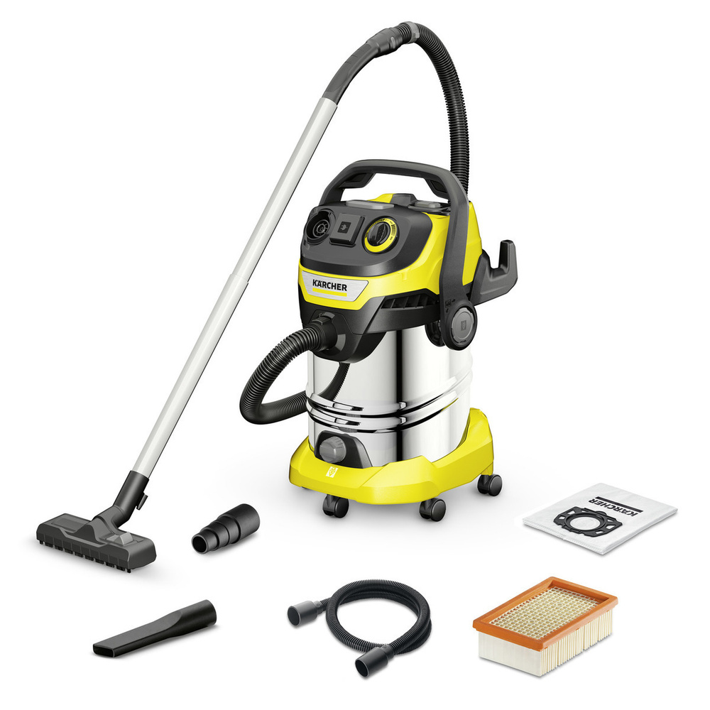 Бытовой пылесос Karcher WD 6 P S V-30/6/22/T, 1300 Вт, хозяйственный, арт. 1.628-360.0, че