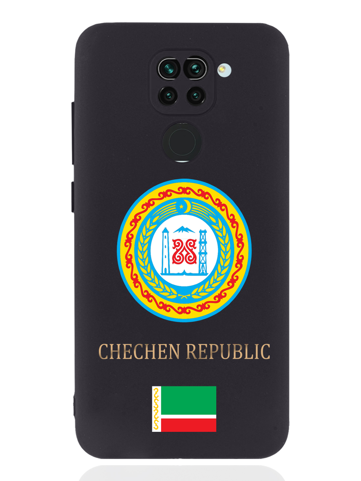 Чехол SignumCase для Xiaomi Redmi Note 9 Герб Чечни черный