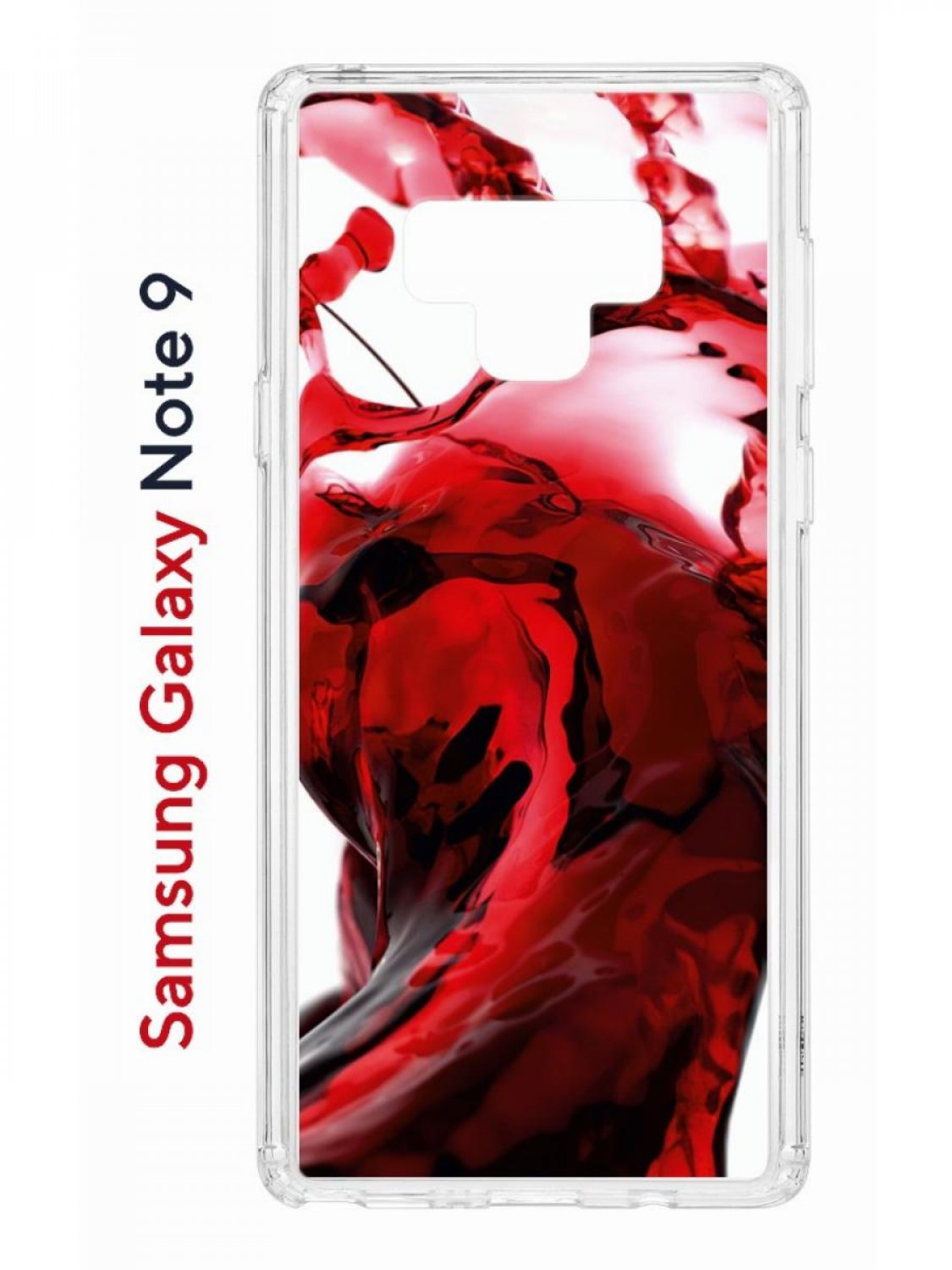 Чехол на Samsung Galaxy Note 9 с принтом Kruche Print Вино,противоударный бампер