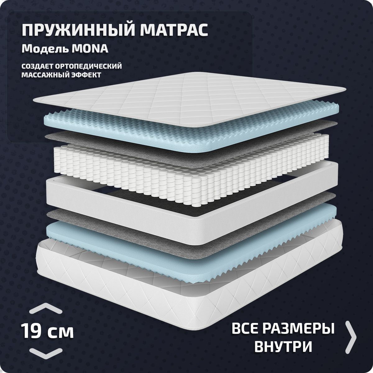 Матрас Piterson Mona 100x200