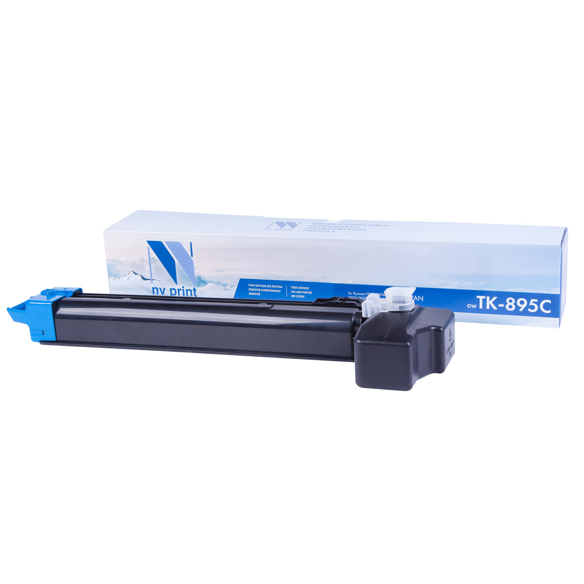 Картридж для лазерного принтера NV Print TK-895C (TK-895C) голубой, совместимый