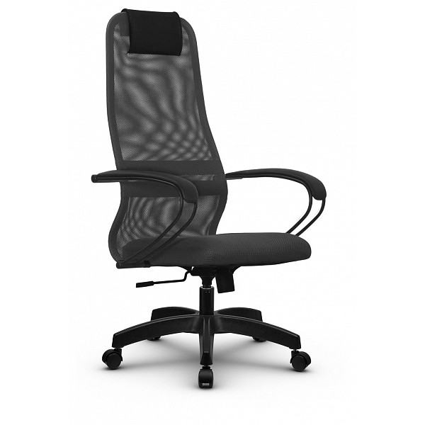 Кресло компьютерное SU-B-8/подл.130/осн.001 Темно-серый/Темно-серый