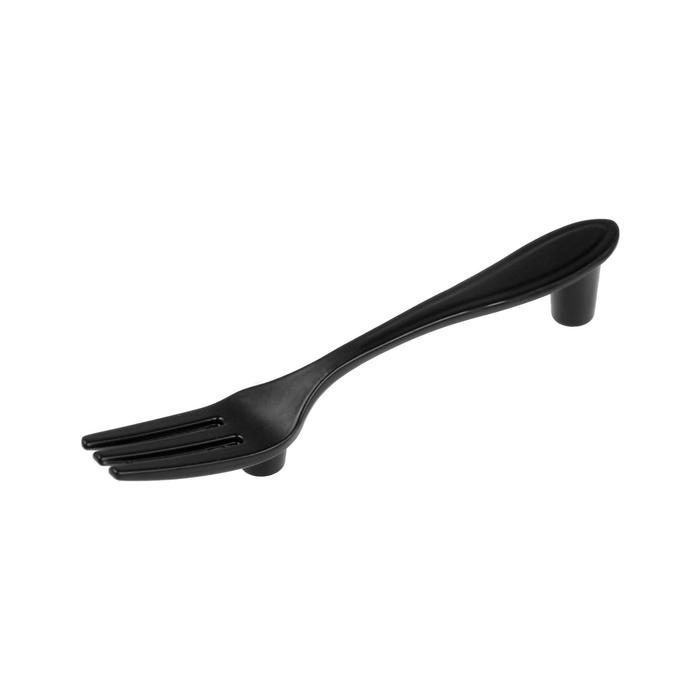 Ручка скоба "Вилка" CAPPIO, м/о 76  мм, цвет черный
