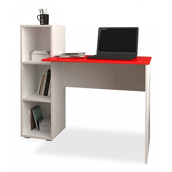 Компьютерный стол Мебелеф Мебелеф-6, красный