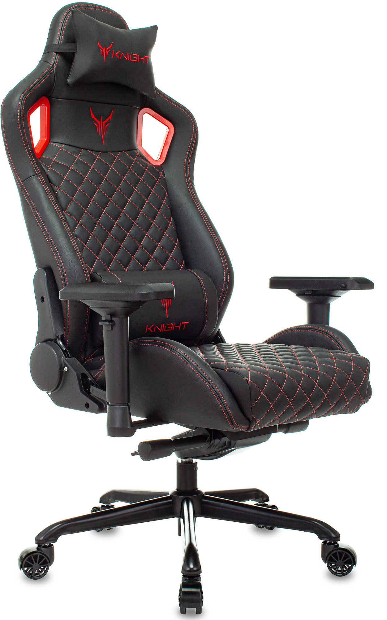 Кресло игровое Knight Titan черный/красный