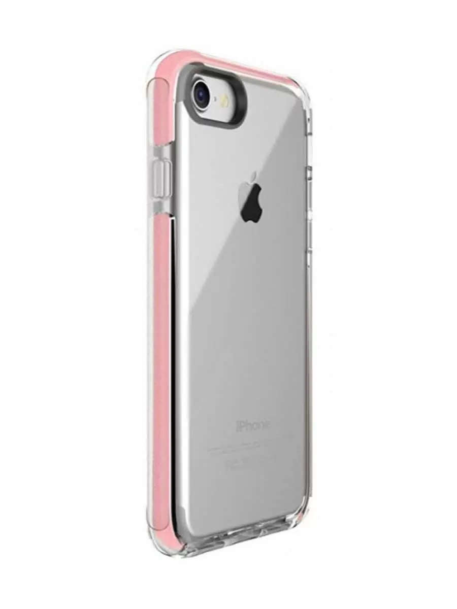 Чехол накладка TPU Rock Space Guard G1 Series для Apple iPhone 7/8 прозрачный, розовый