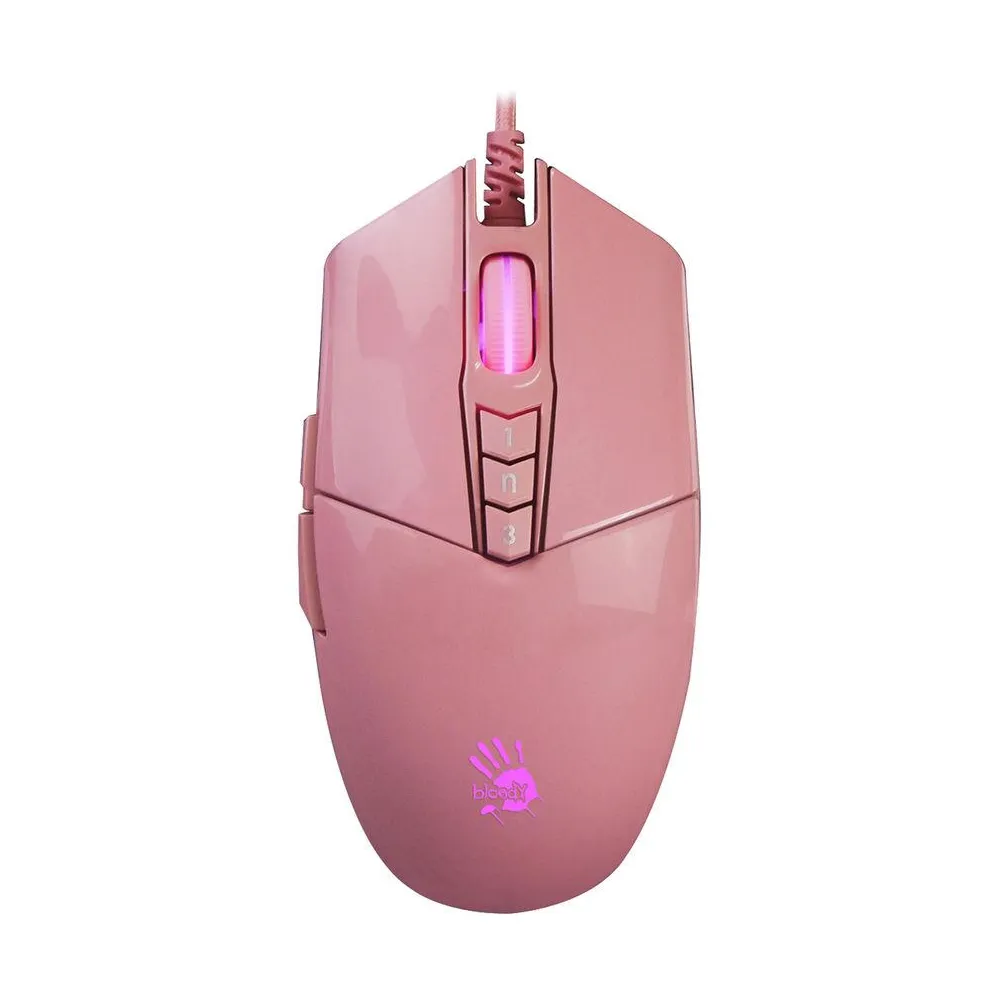 Игровая мышь A4Tech Bloody P91s Pink