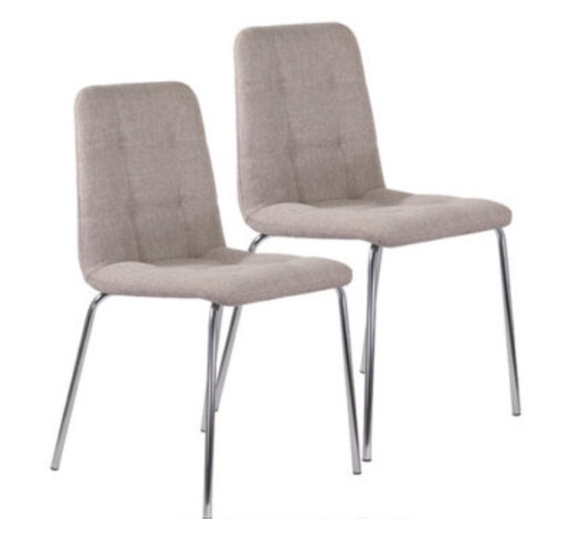 Комплект стульев 2 шт. Brabix Twins CF-011 532768, бежевый/хром