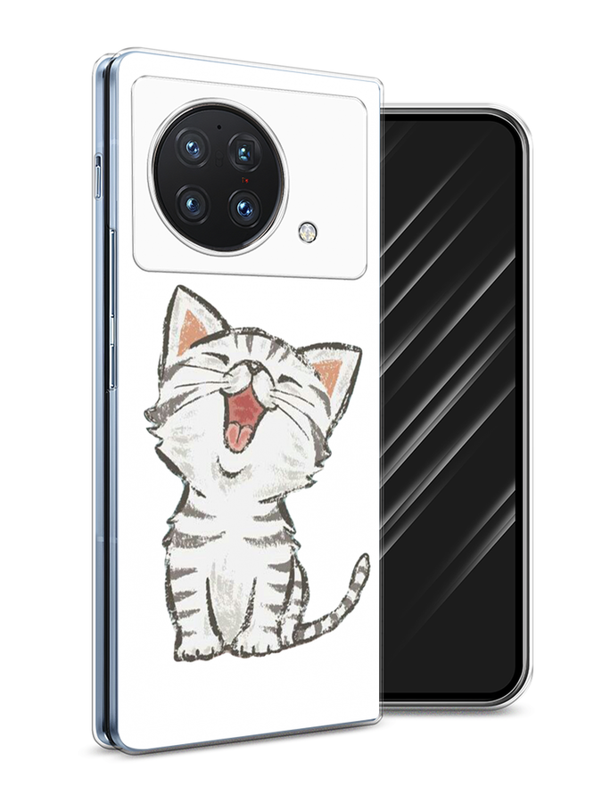 Чехол Awog на Vivo X Fold "Котенок рисованный"