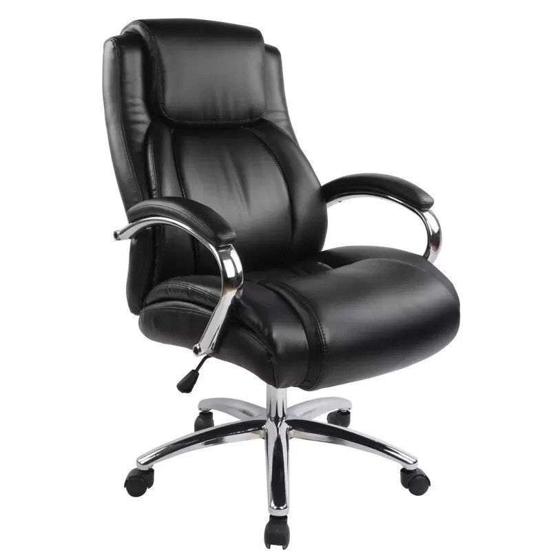 Кресло для руководителя Easy Chair 585 TR черное (рециклированная кожа, металл), 1044981