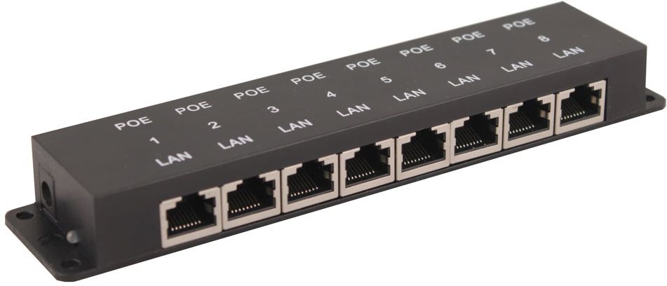 Пассивный Fast Ethernet PoE-инжектор Osnovo Midspan-8/P