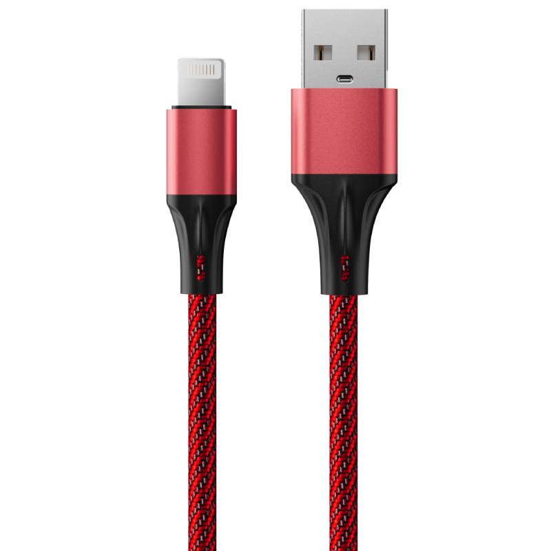 Кабель USB-Lighting Accesstyle AL24-F100M 1 м красный