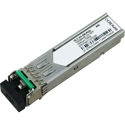 Cisco Трансивер Cisco 1000BASE-ZX SFP DOM (SMF, 1550nm, 70km, LC)GLC-ZX-SM-RGD