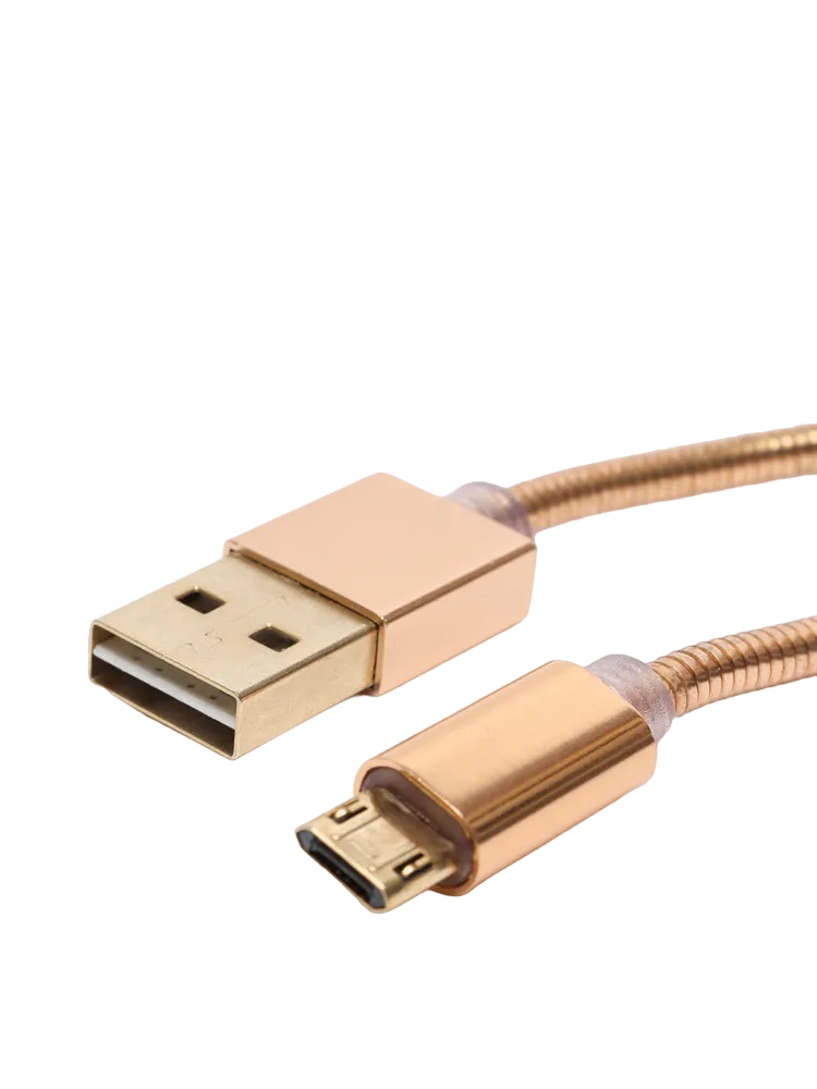 Кабель LDNIO LS24 USB - Micro USB ANDROID 1 м, золотистый