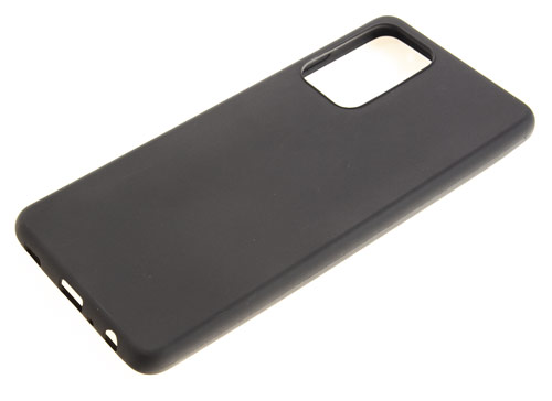 Силиконовый чехол TPU Case матовый для Samsung A72 черный