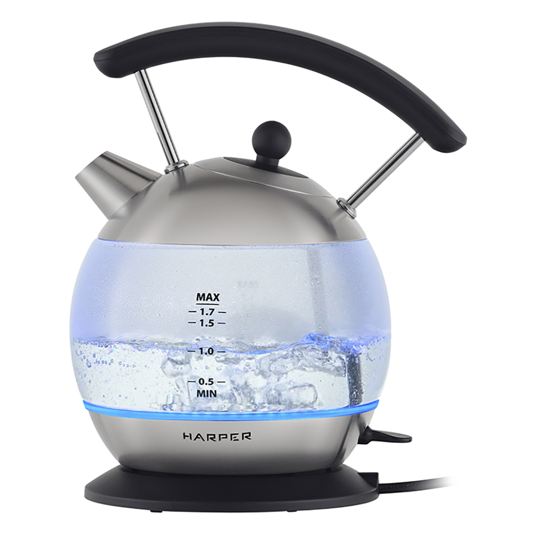 Чайник электрический Harper HWK-GM01 1.7 л Black, Silver