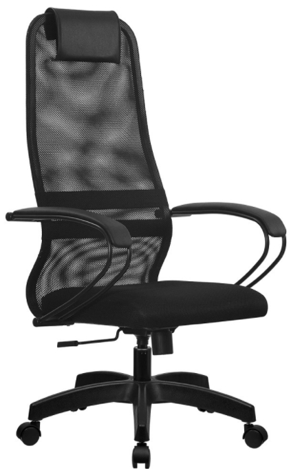 Кресло компьютерное SU-В-8/подл.130/осн.001 Черный