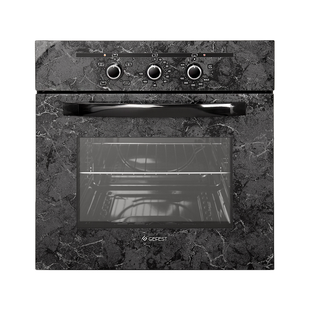 Встраиваемый газовый духовой шкаф GEFEST ДГЭ 621-01 К53 черный, серый