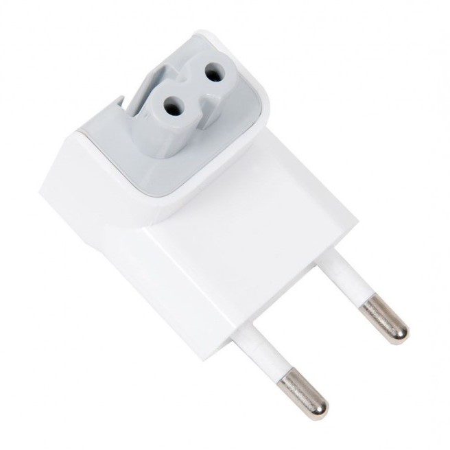 Переходник для блока питания Apple TWS Белый Euro Plug