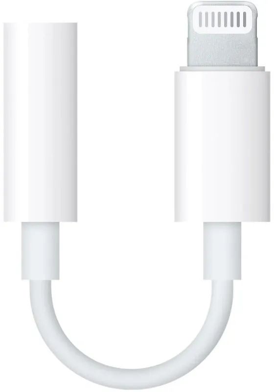 Переходник для Apple Iphone / Ipad адаптер Lightning - Aux (miniJack 3.5мм),белый