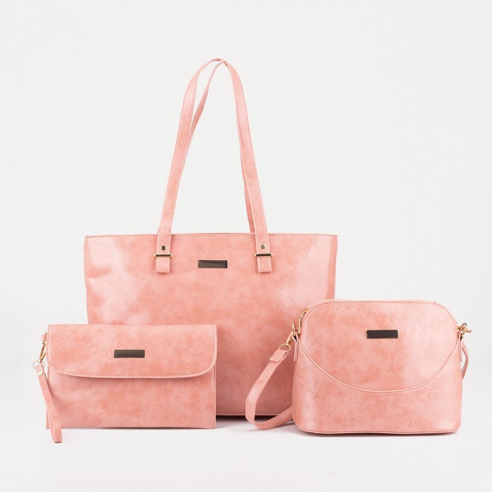 Комплект сумок женский NoBrand 7435511, розовый