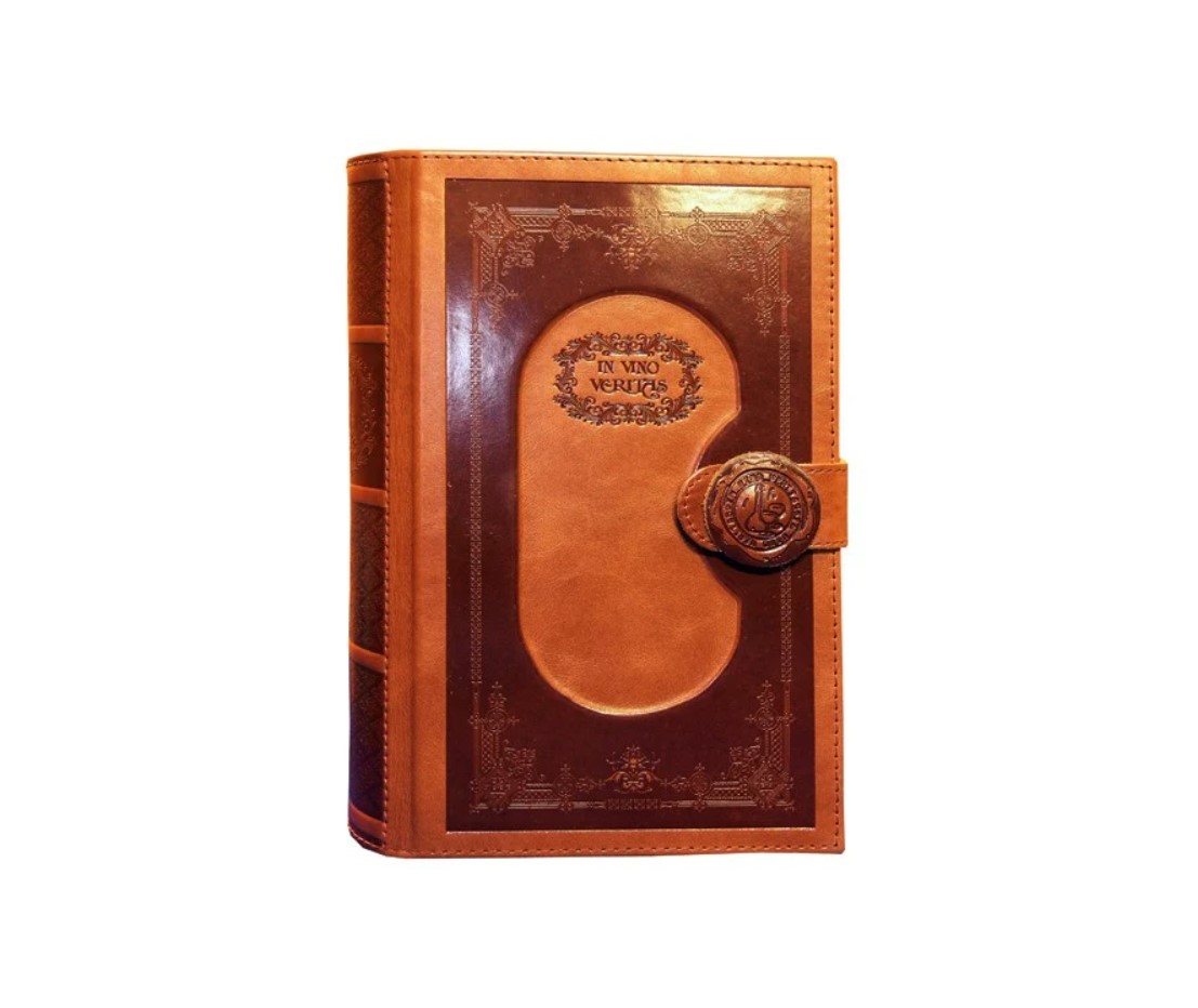Книга минибар для виски "Чистый виски", натуральная кожа, 0,5 л