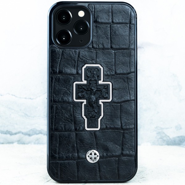 Чехол iPhone 14 Pro Max - Euphoria HM Croc Crucifix Cross - Euphoria HM Premium