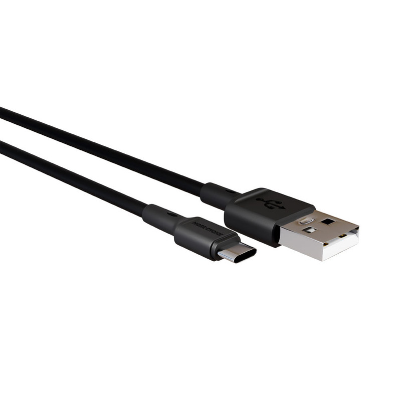 Дата-кабель USB 2.0A для Type-C More choice K14a TPE 1м Black