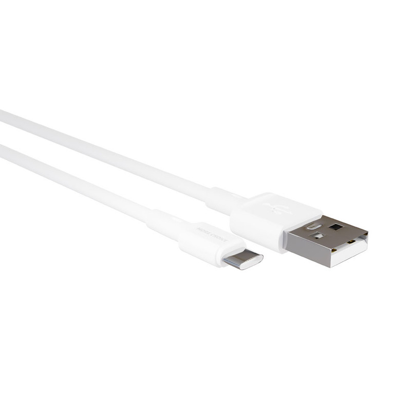 Дата-кабель USB 2.0A для Type-C More choice K14a TPE 2м White
