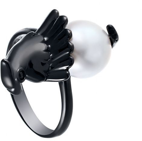 Кольцо из серебра Джей Ви KR160158, жемчуг культивированный