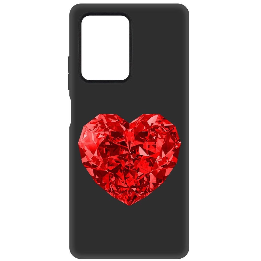 Чехол-накладка Софт Рубиновое сердце для Xiaomi Redmi Note 12