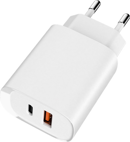 Сетевое зарядное устройство TFN Ultra PD, 1 USB/1 USB Type-C, 3 A, (TFN-WCRPD30W02) white