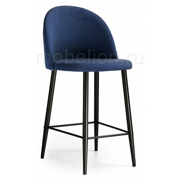 Барный стул Woodville Амизуре WO_448662, черный/синий