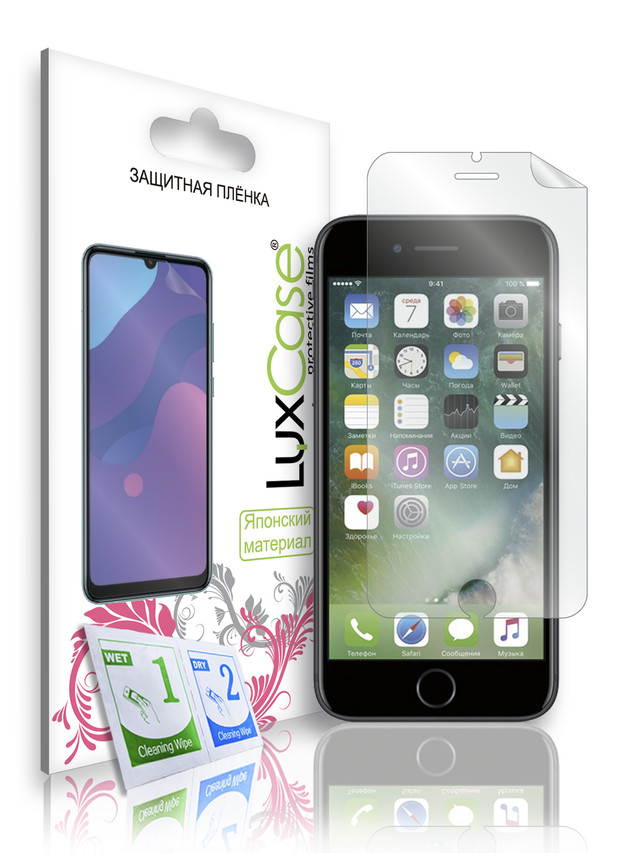 Защитная пленка LuxCase  для Apple iPhone 7 / Суперпрозрачная_пленка / 81239