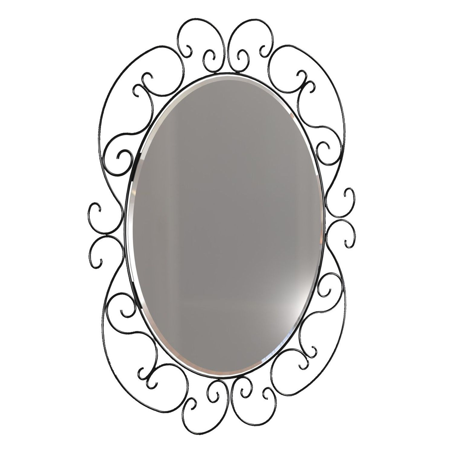 Настенное зеркало Sheffilton Грация 630 (В 2-81) Черный