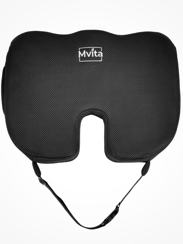 Подушка ортопедическая для сидения на стул Mvita PLW 001 черный