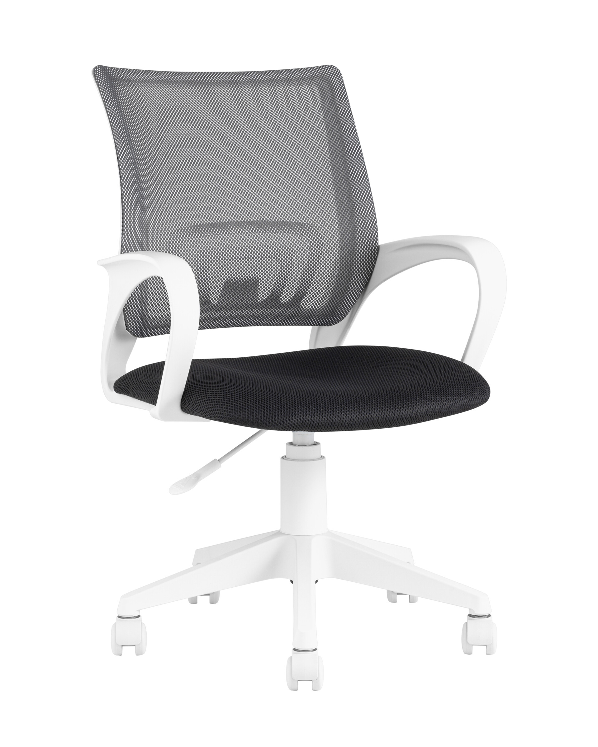 Кресло TopChairs ST-BASIC-W серый TW-04 TW-12 сетка/ткань крестовина пластик пластик белый